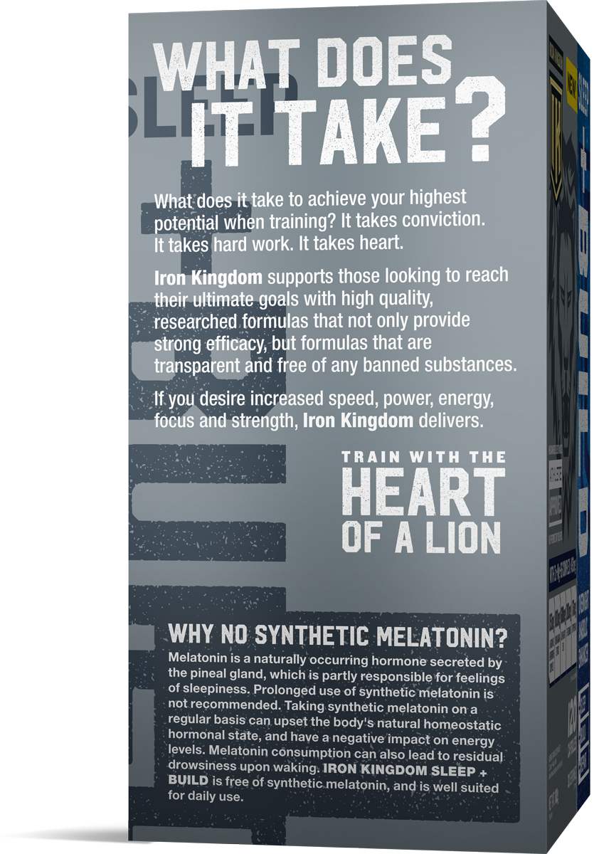 SLEEP + BUILD – Iron Kingdom Sports Nutrition