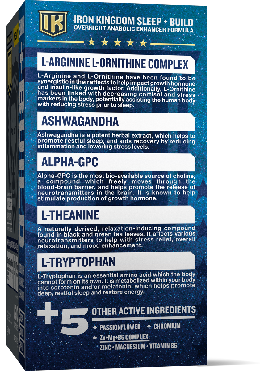 SLEEP + BUILD – Iron Kingdom Sports Nutrition